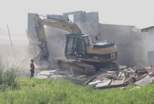 Encroachment on GlefeLagoon: Over 100 illegal structures go down! ...As ...